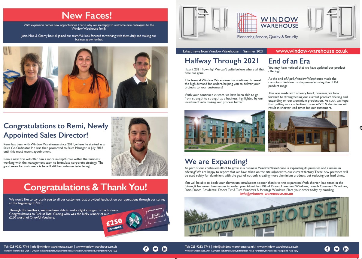 Newsletters | Double Glazing Manufacturer Portsmouth